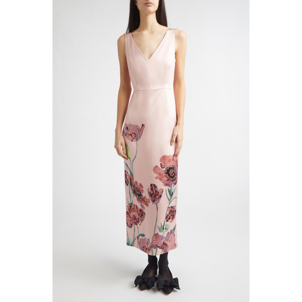 ERDEM Erdem Floral Duchess Midi Pencil Dress